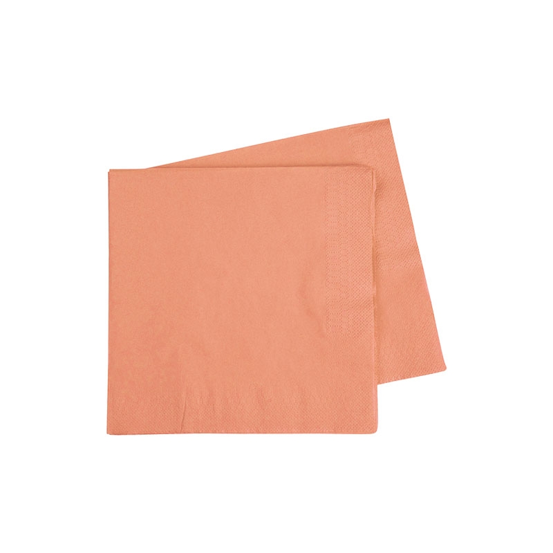 FS Dinner Napkin 400mm Peach 40pk - Peci Australia Pty Ltd