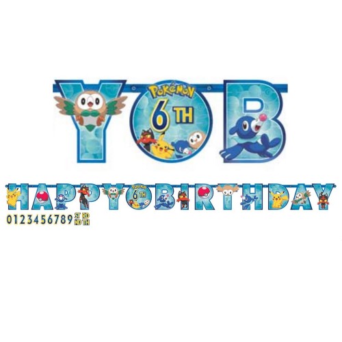 POKEMON JUMBO ADD-AN-AGE LETTER BANNER - Peci Australia Pty Ltd