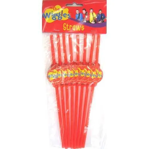 The Wiggles Drinking Straws (Pack Of 8) - Peci Australia Pty Ltd
