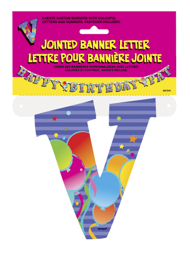 Jointed Banner Letter V - Peci Australia Pty Ltd