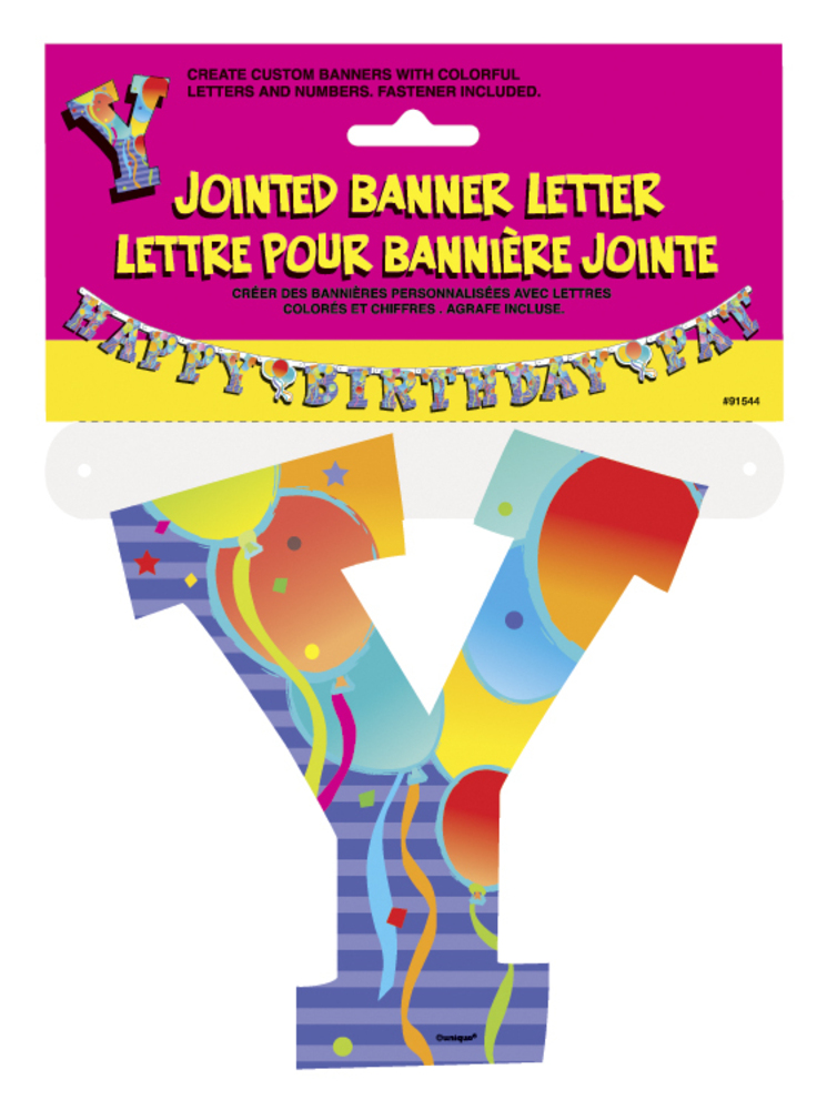 Jointed Banner Letter Y - Peci Australia Pty Ltd