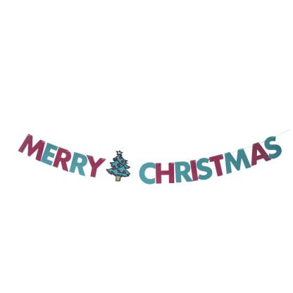 "MERRY CHRISTMAS" Letter Banner (1.8m) - Peci Australia Pty Ltd