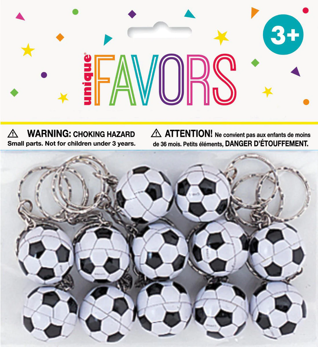 Soccer Ball Keychain Party Favours Pack of 12 - Peci Australia Pty Ltd