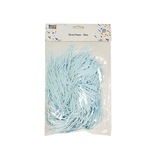 Light Blue Shredded Tissue Paper (30g Bag) - Peci Australia Pty Ltd