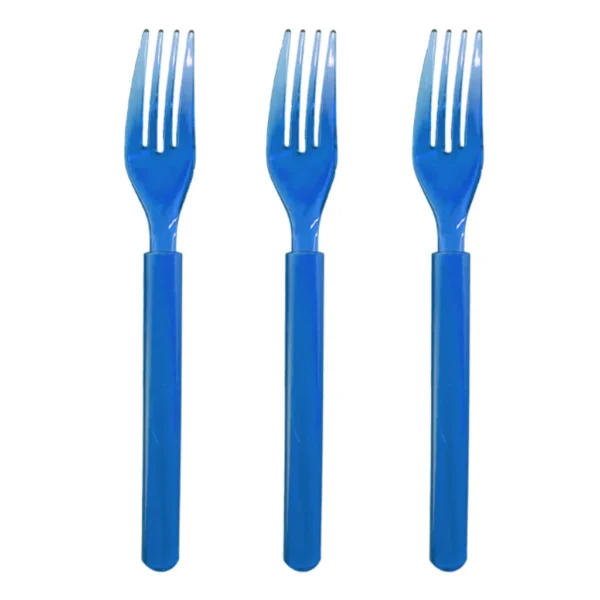 Ultra Heavy Duty Sky Blue Plastic Forks 20pk - Peci Australia Pty Ltd
